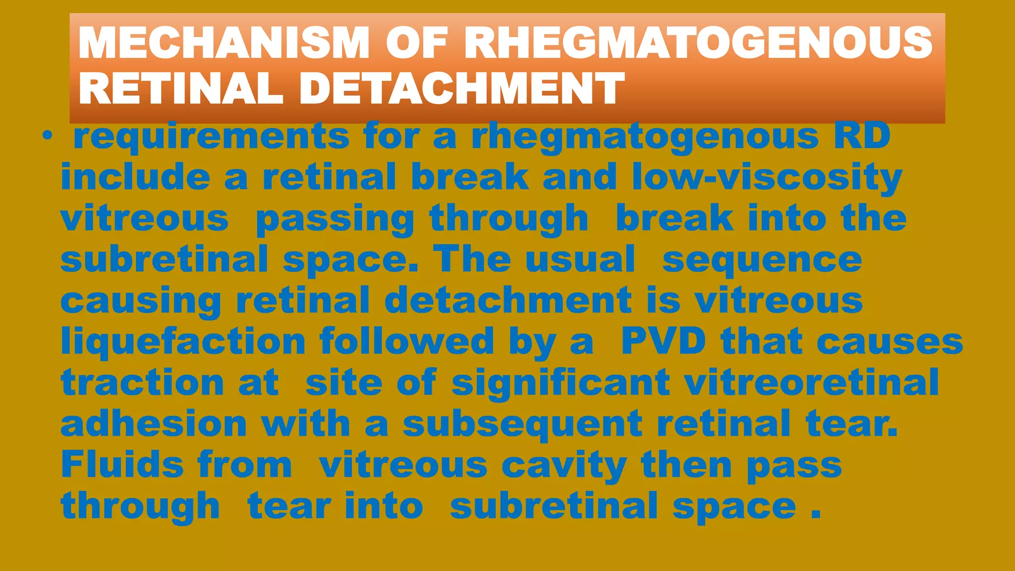 Retinal detachment 2016 | PPTX