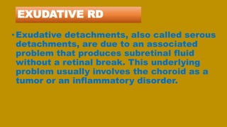 Retinal detachment 2016 | PPTX