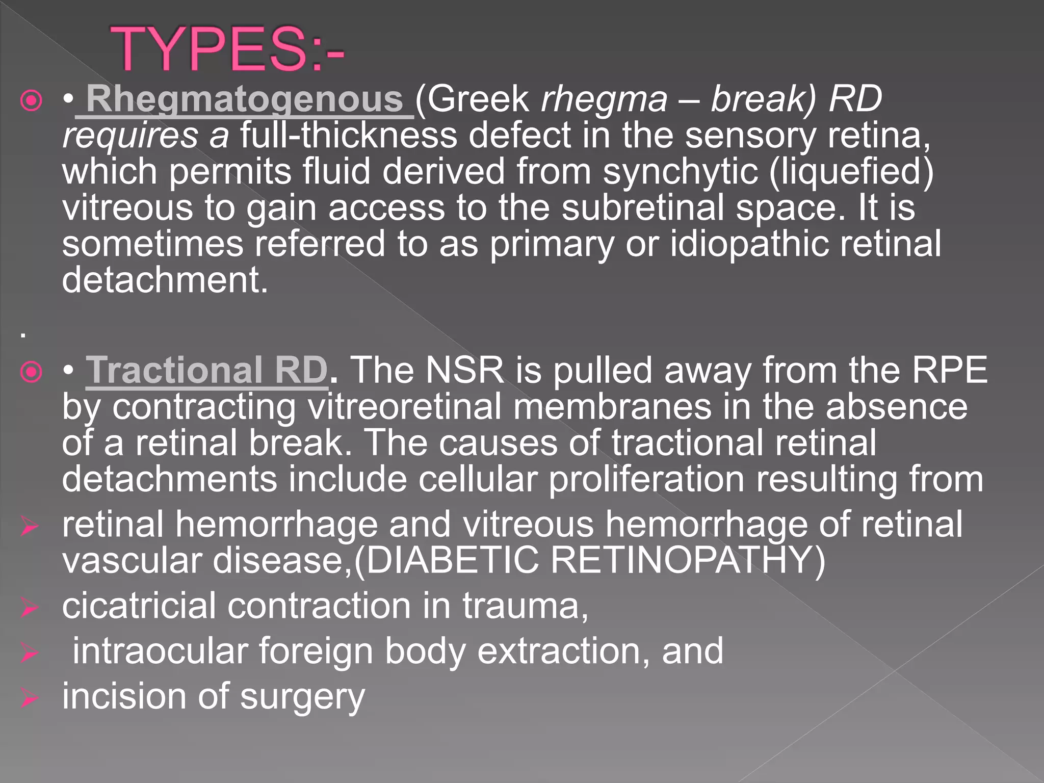 Retinal detachment | PPTX