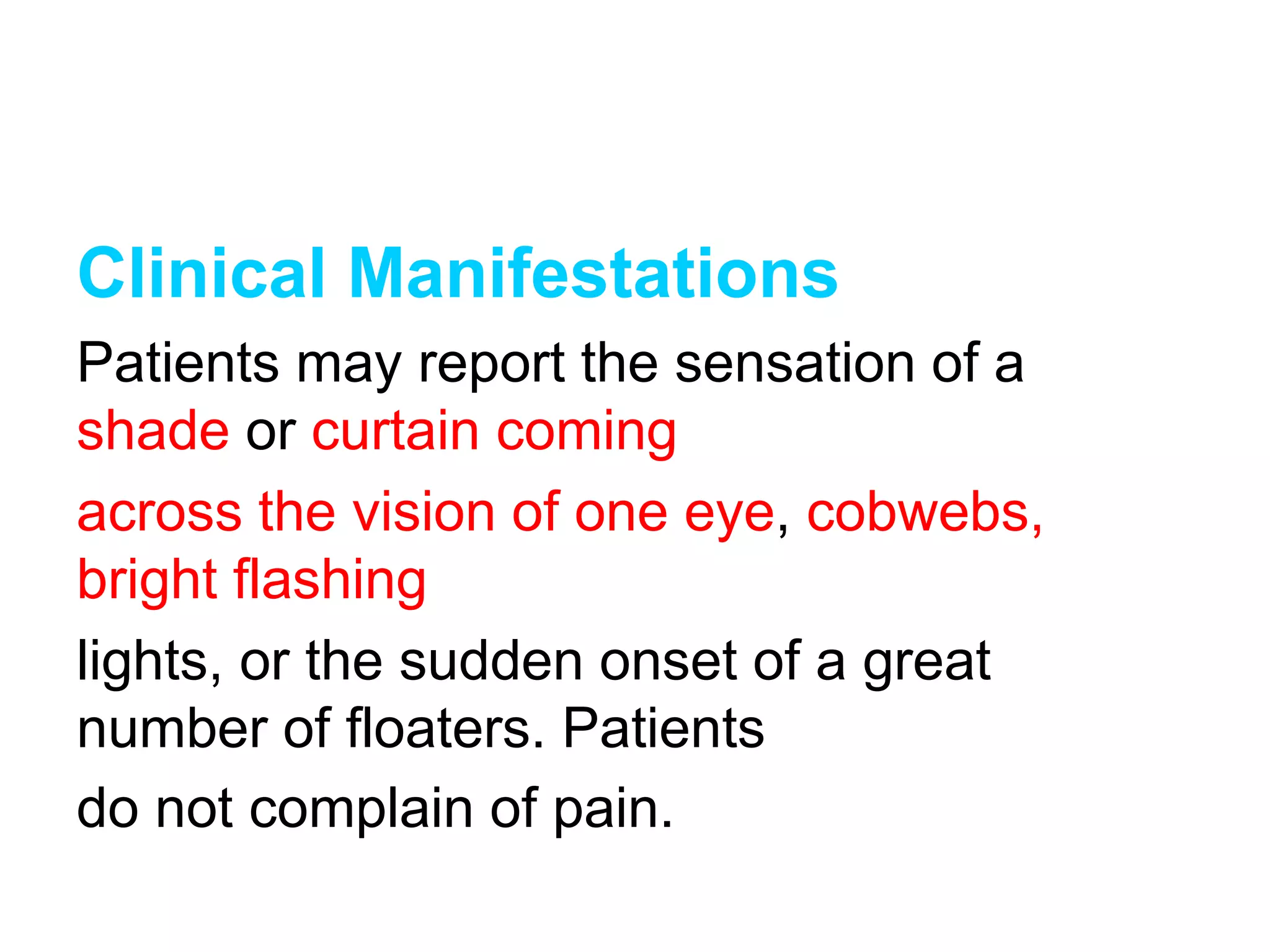 Retinal disorders | PPTX