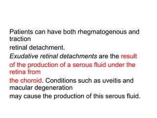 Retinal disorders | PPTX