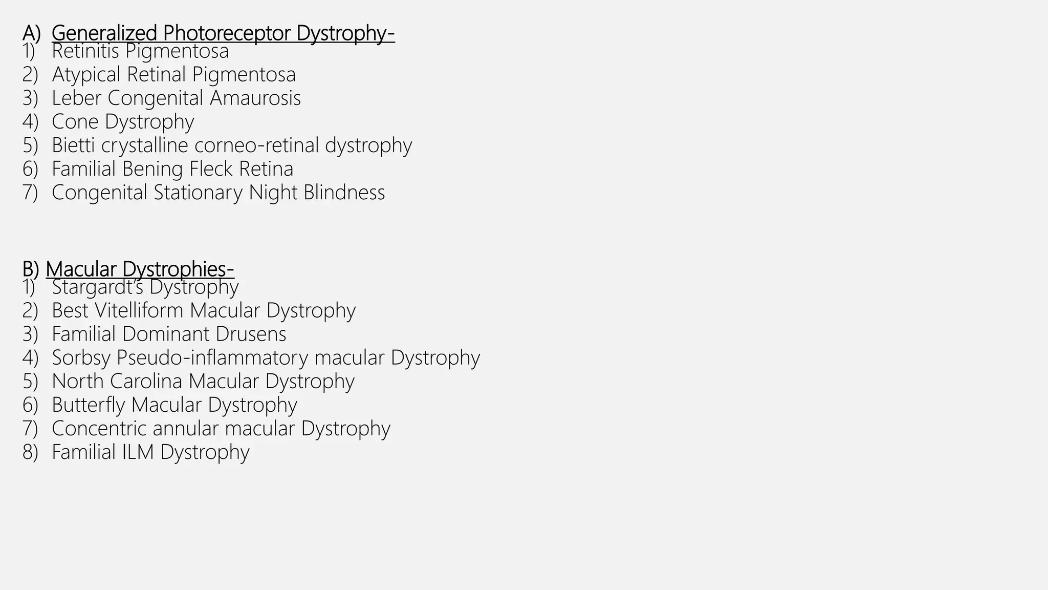 Retinal dystrophy | PPTX