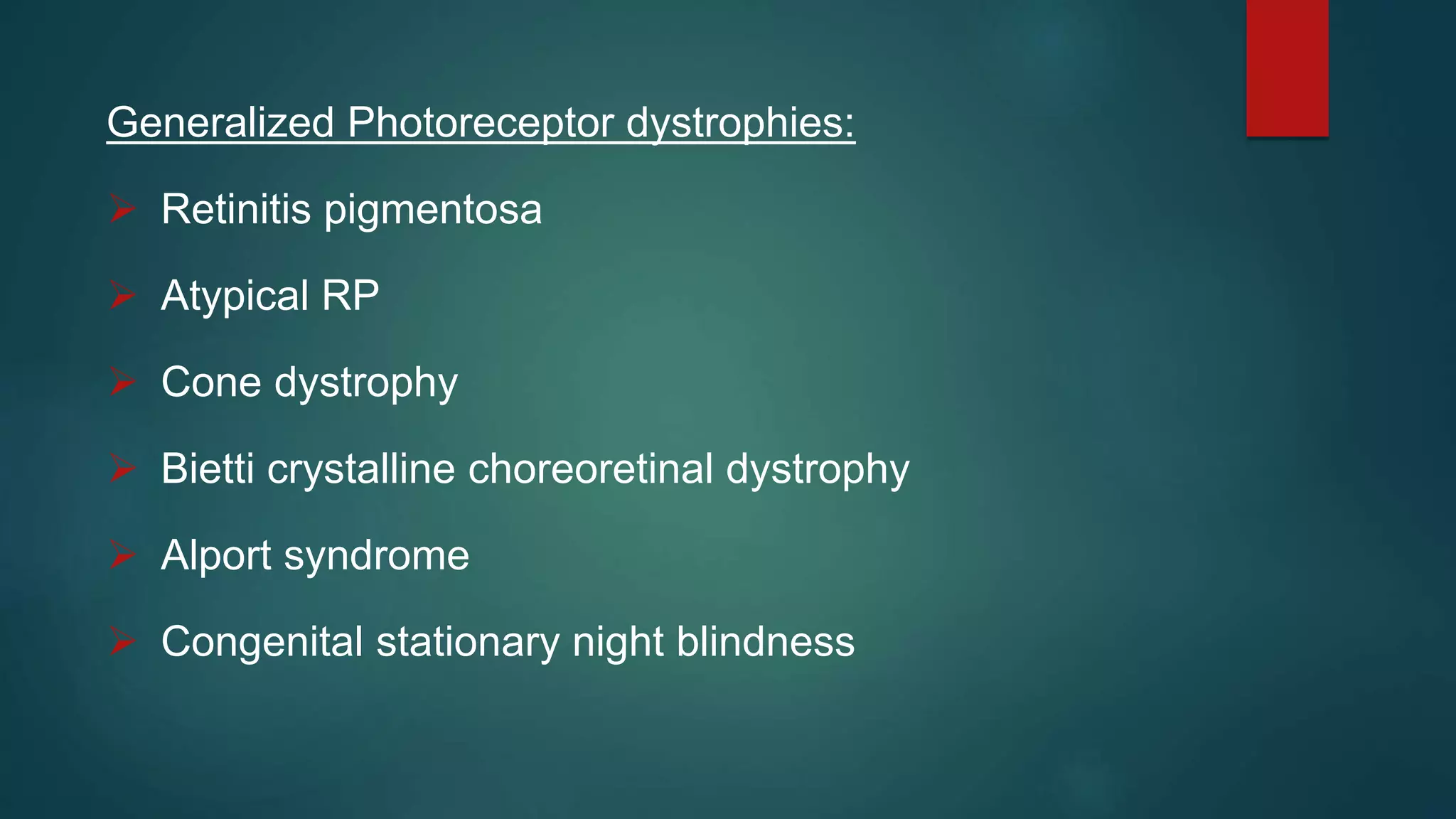 Retinal Dystrophy. Farhad - Copy.pptx | Eye and Vision Conditions ...