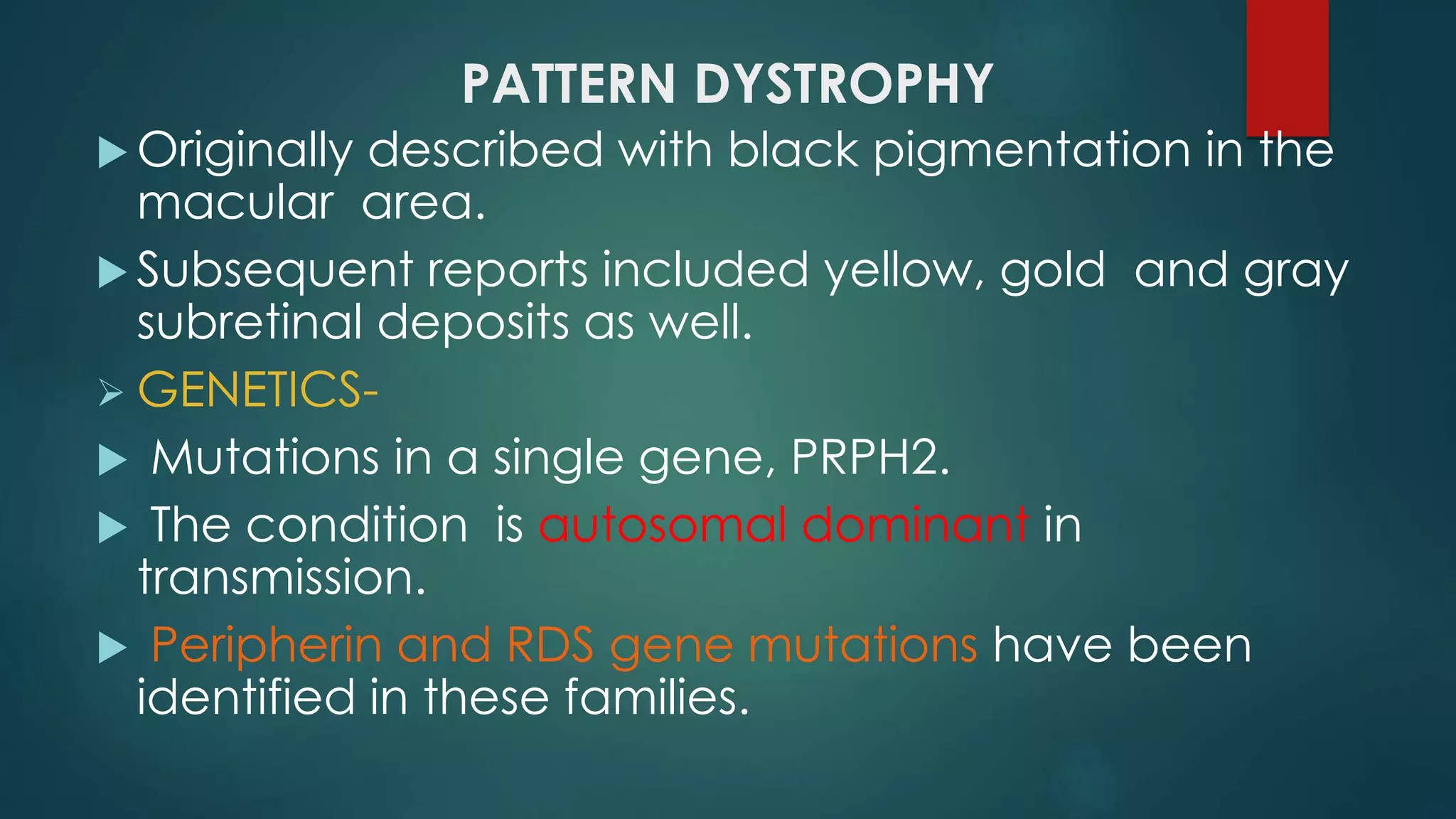 Retinal Dystrophy. Farhad - Copy.pptx