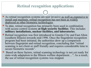 Retinal Recognition | PPT