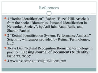 Retinal Recognition | PPT