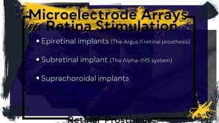 Retinal prosthesis | PPT