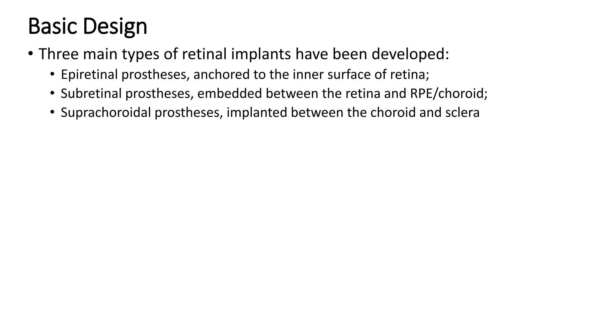 Retinal prosthesis | PPTX