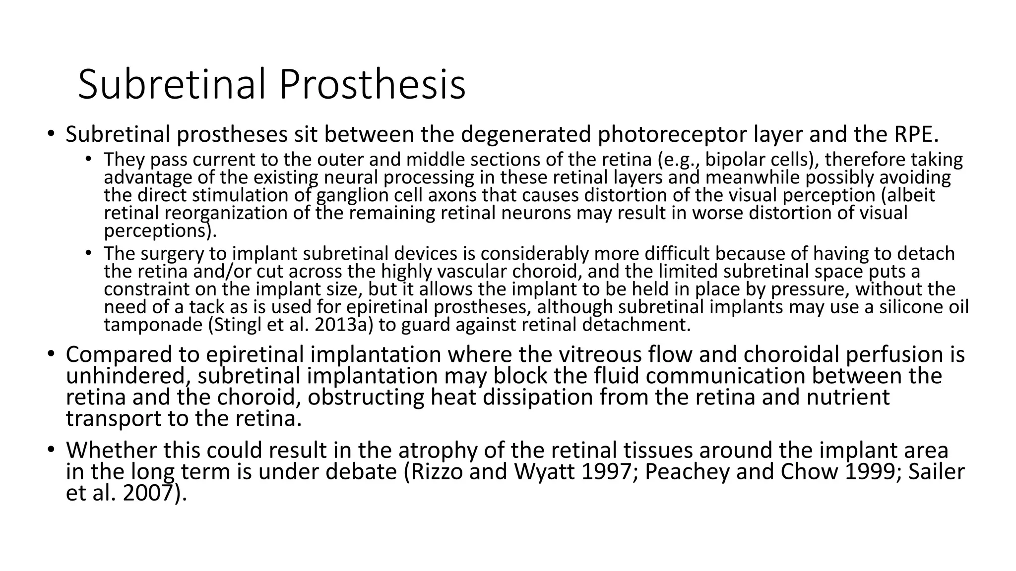 Retinal prosthesis | PPTX