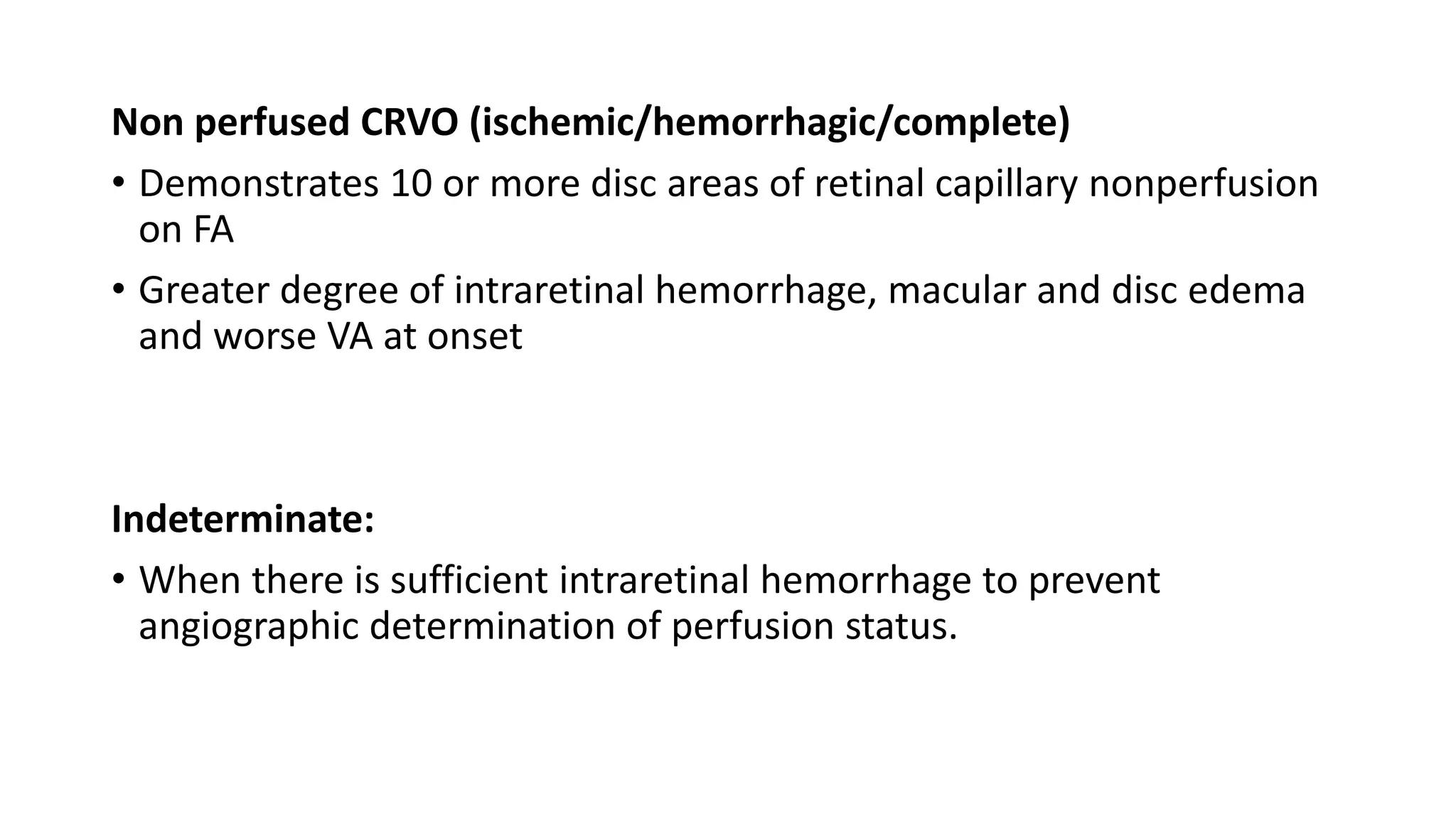 Retinal vein occlusion | PPTX