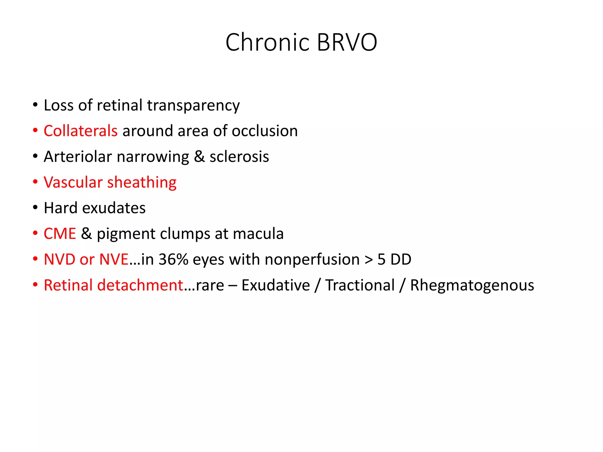 Retinal vein occlusion | PPTX
