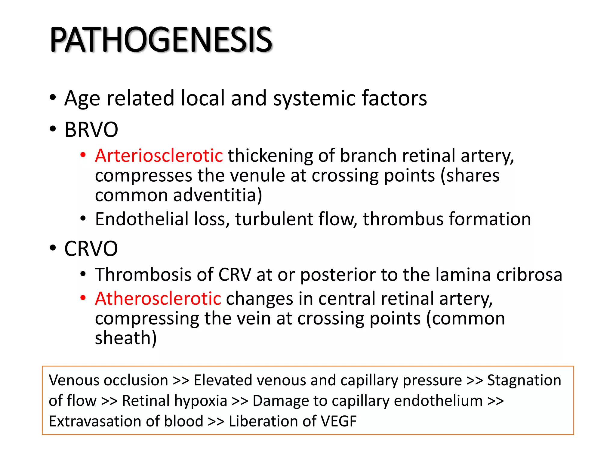Retinal vein occlusion | PPTX