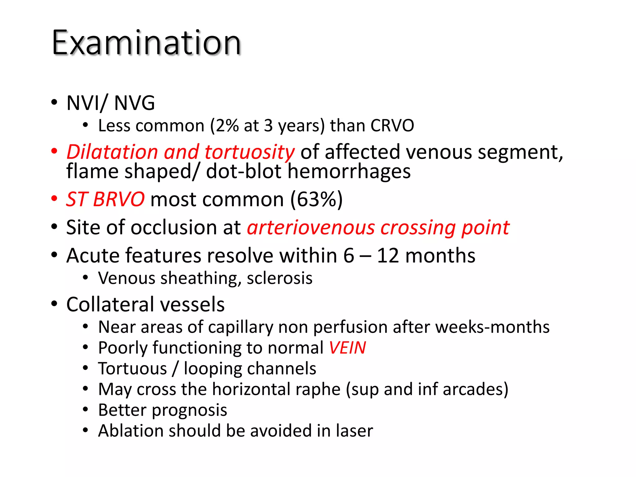 Retinal vein occlusion | PPTX