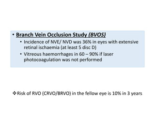 Retinal vein occlusion | PPTX | Eye and Vision Conditions | Diseases ...