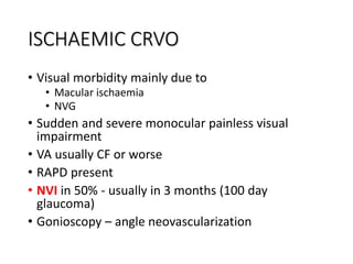 Retinal vein occlusion | PPTX