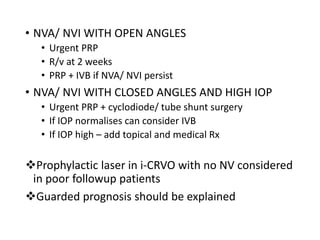 Retinal vein occlusion | PPTX
