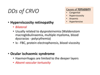 Retinal vein occlusion | PPTX