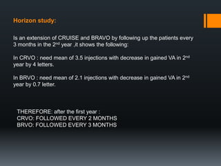 Retinal vein occlusion | PPTX