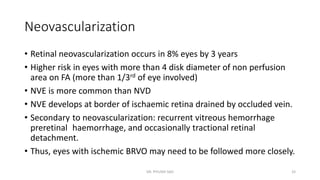 Retinal vein occlusions | PPTX