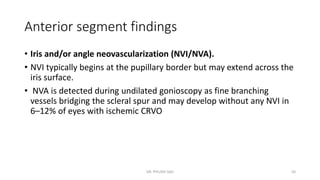 Retinal vein occlusions | PPTX
