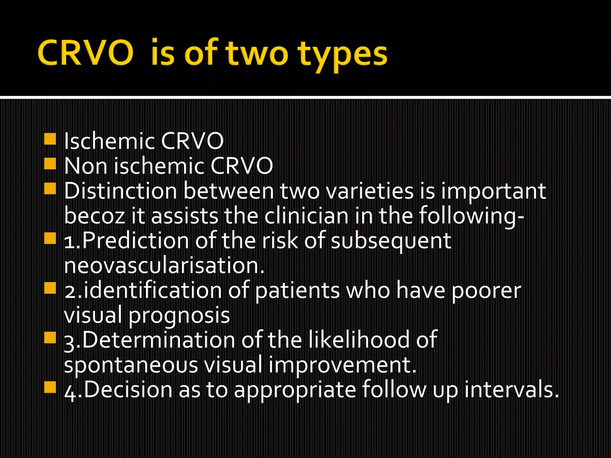Retinal vein occlusions | PPT