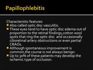 Papillophlebitis