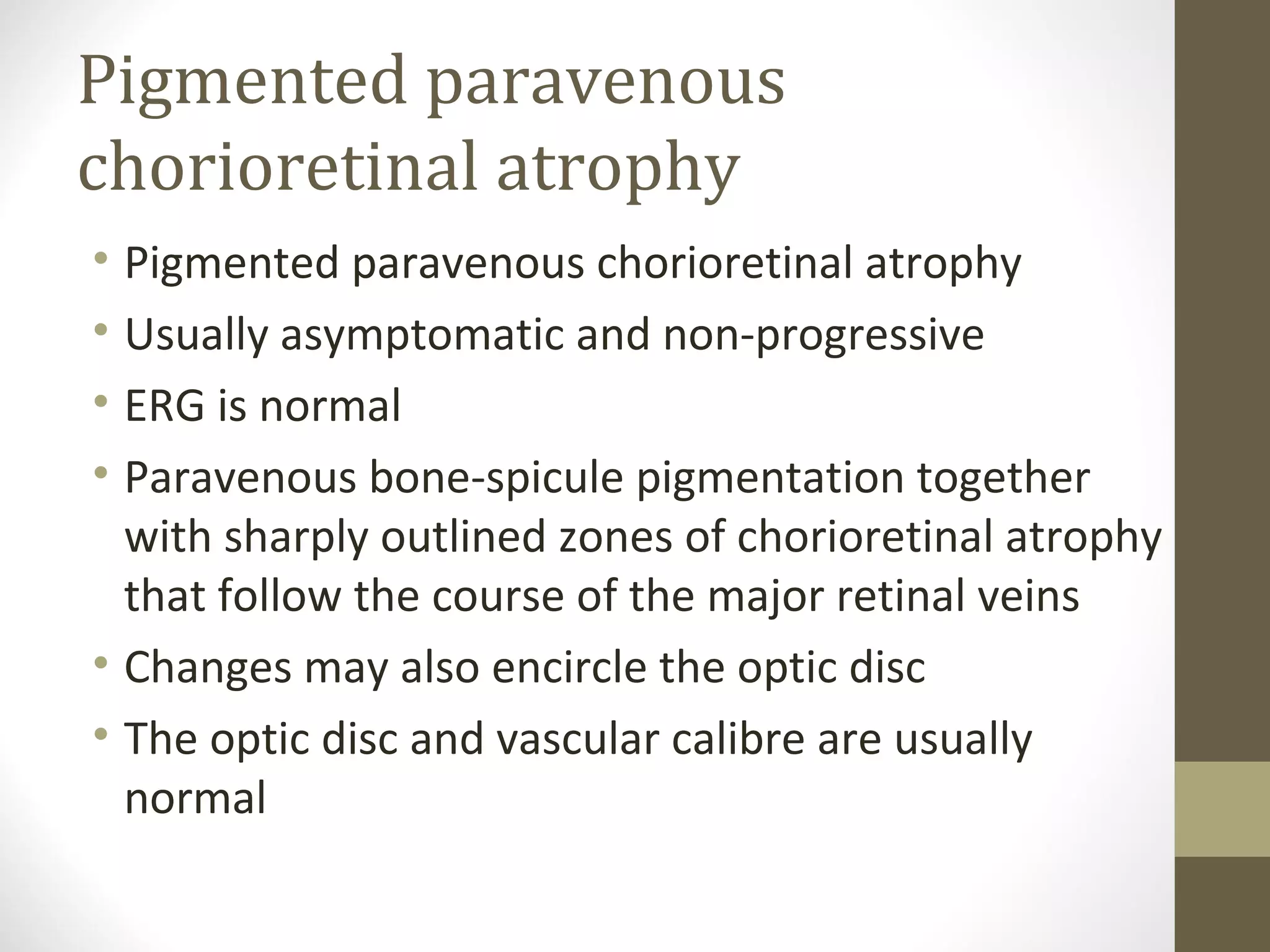 Retinitis pigmentosa | PPT