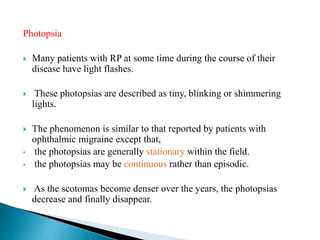 Retinitis pigmentosa | PPTX