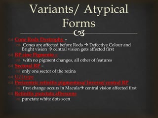 Retinitis pigmentosa | PPTX