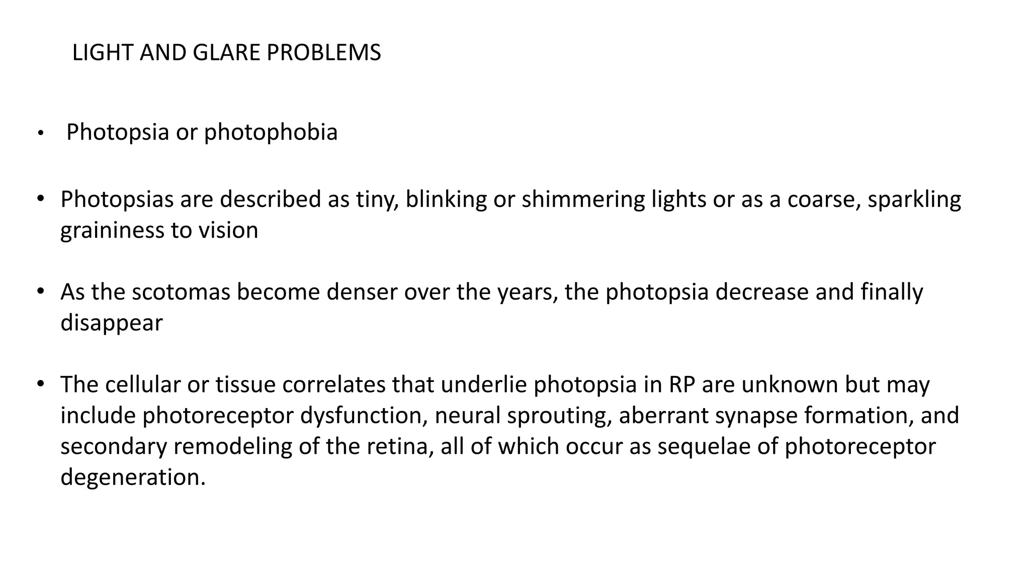 Retinitis pigmentosa and allied disorders | PPTX | Eye and Vision ...