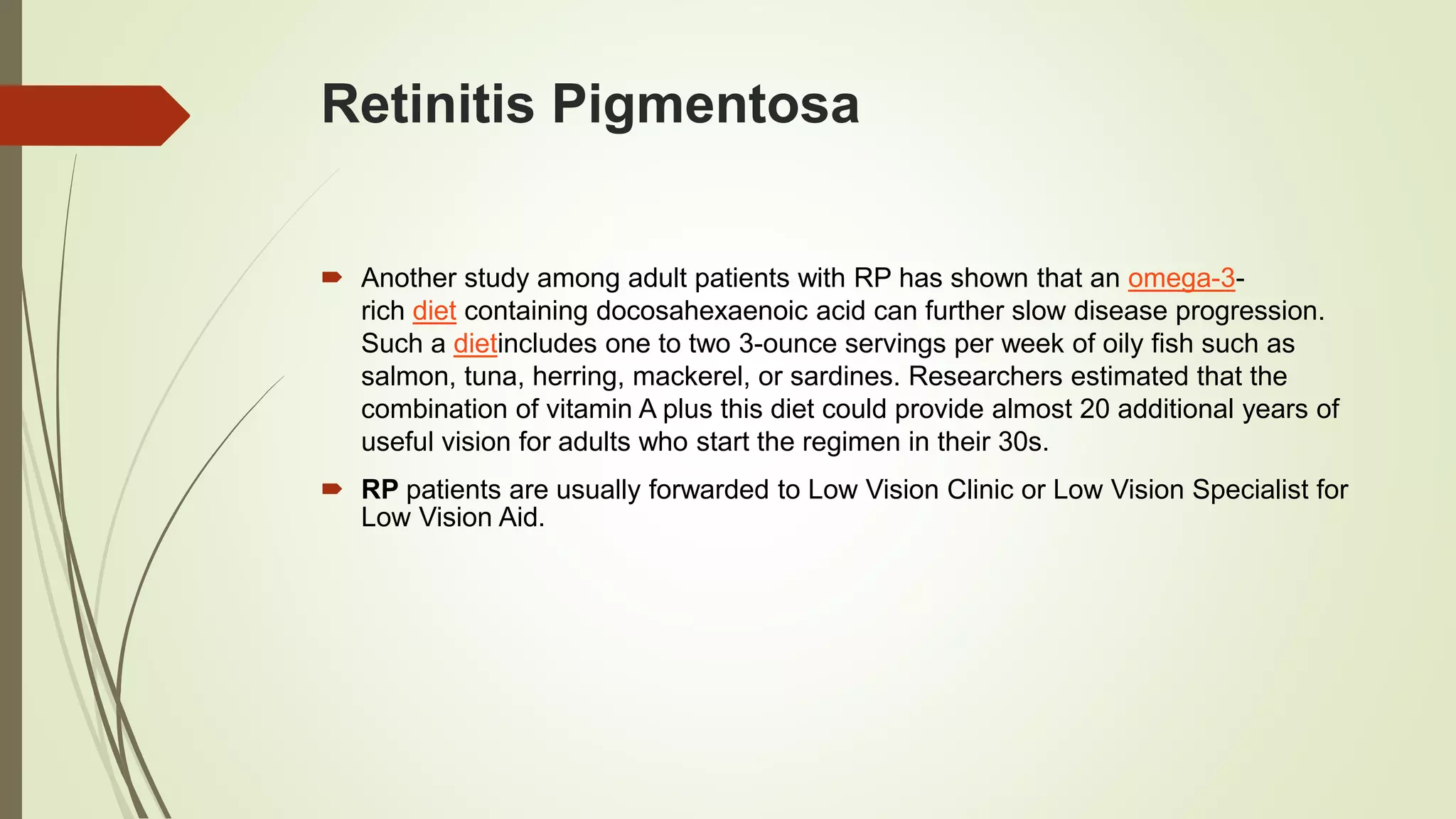 Retinitis pigmentosa ppt | PPTX