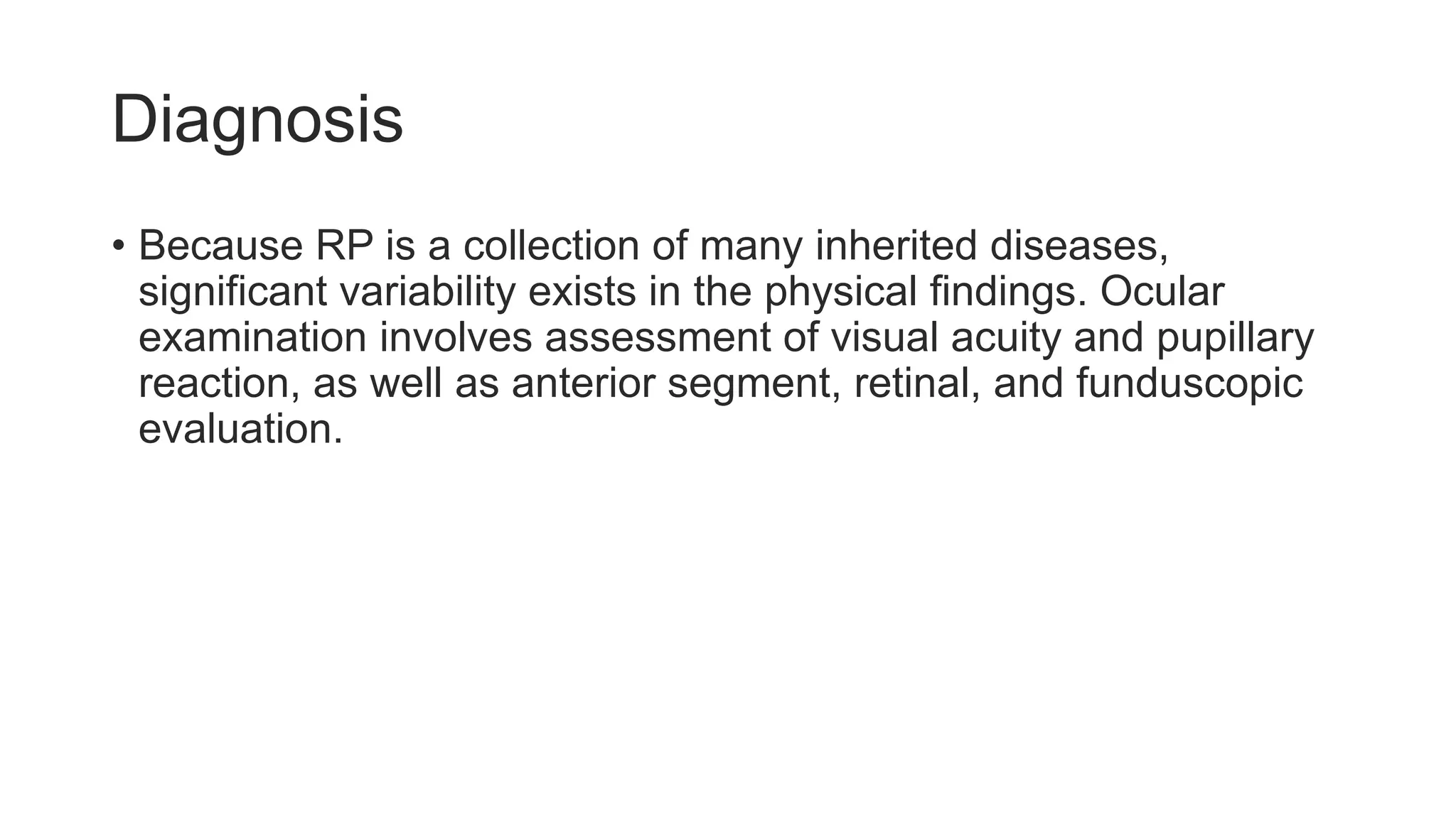 Retinitis Pigmentosa slide presentasi kedokteran | PPT