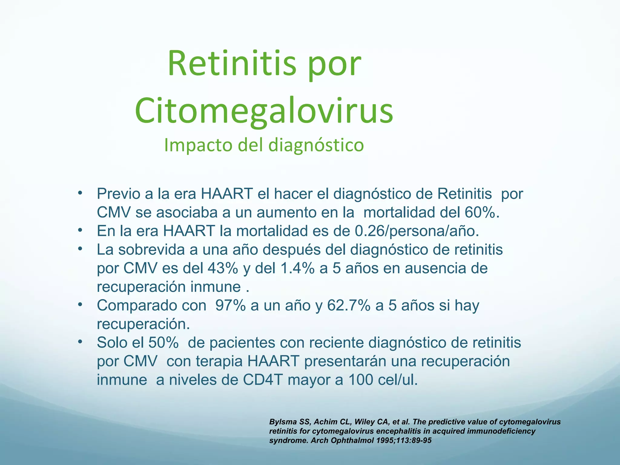 Retinitis por citomegalovirus | PPT