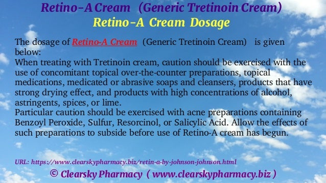 Retino-A Cream (Generic Tretinoin Cream) | PDF