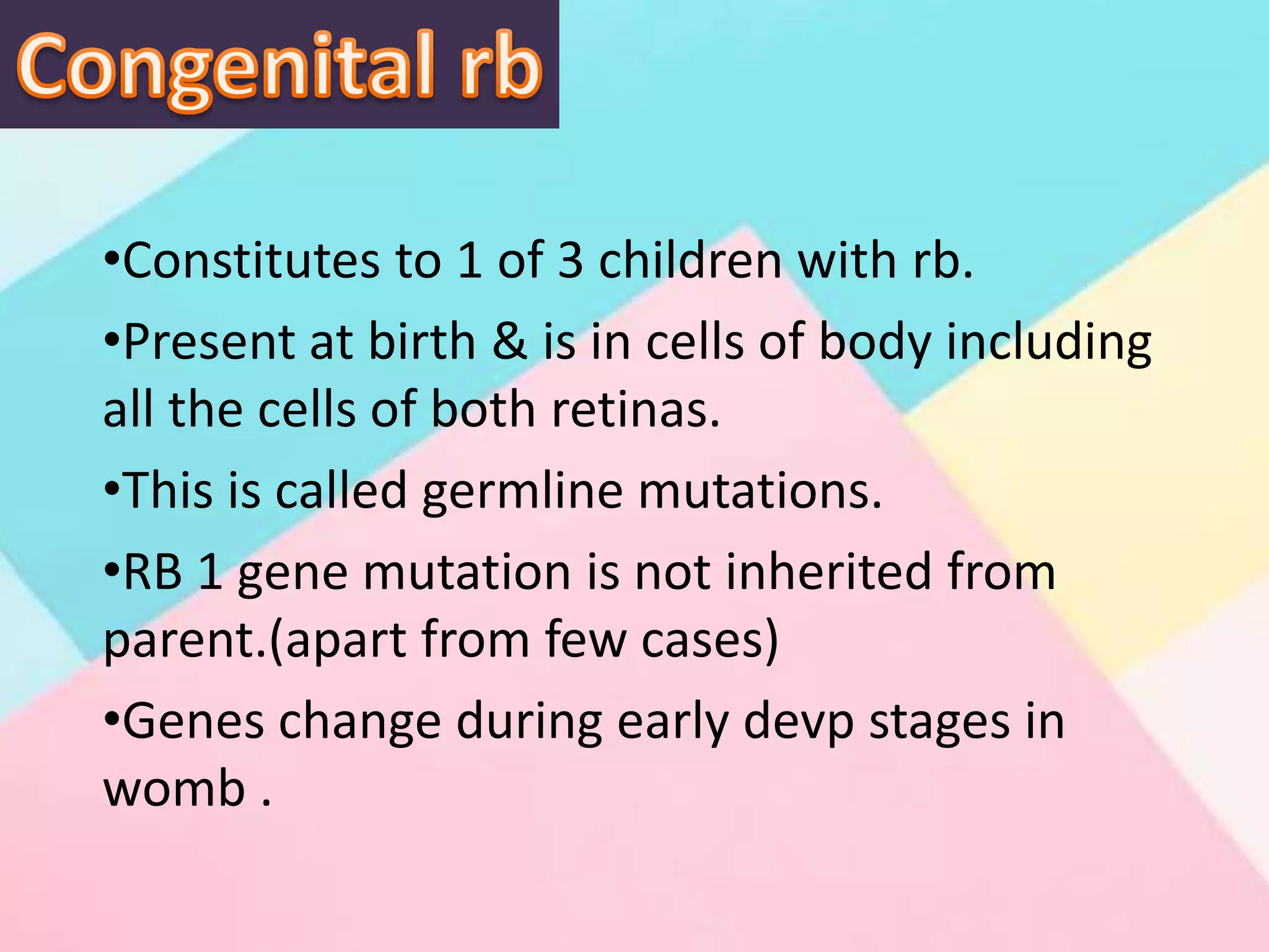 Retinoblastoma protein and gene | PPTX