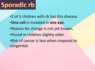 Retinoblastoma protein and gene | PPTX