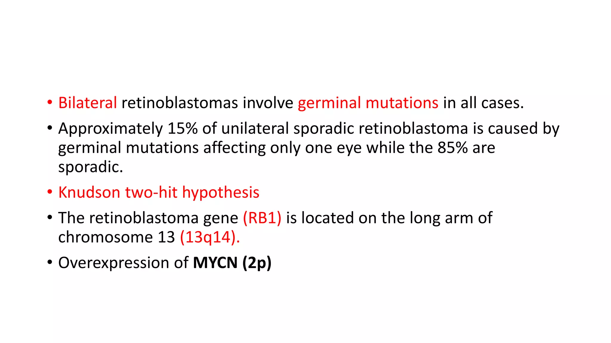 Retinoblastoma | PPTX