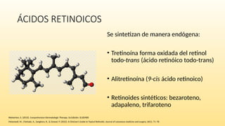Retinoides tópicos y sistémicos en dermatologia | PPTX