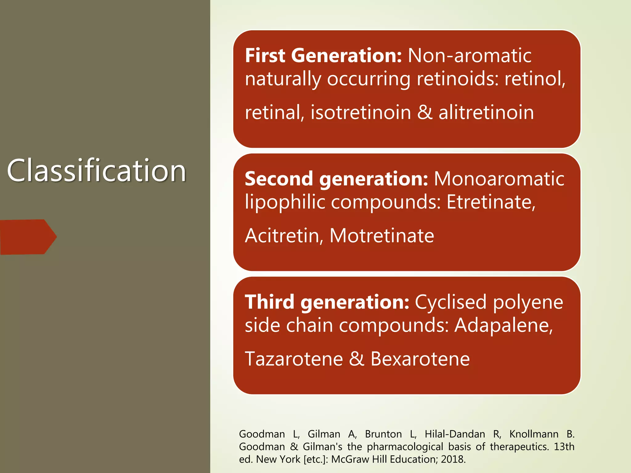 Retinoids in therapy | PPTX