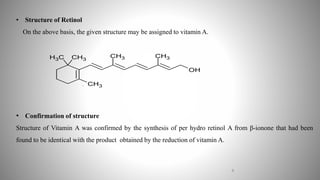 structural elucidation of retinol.pptx