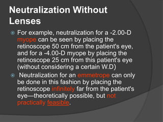Retinoscopy For Astigmatism | PPTX