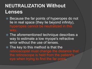 Retinoscopy For Astigmatism | PPTX