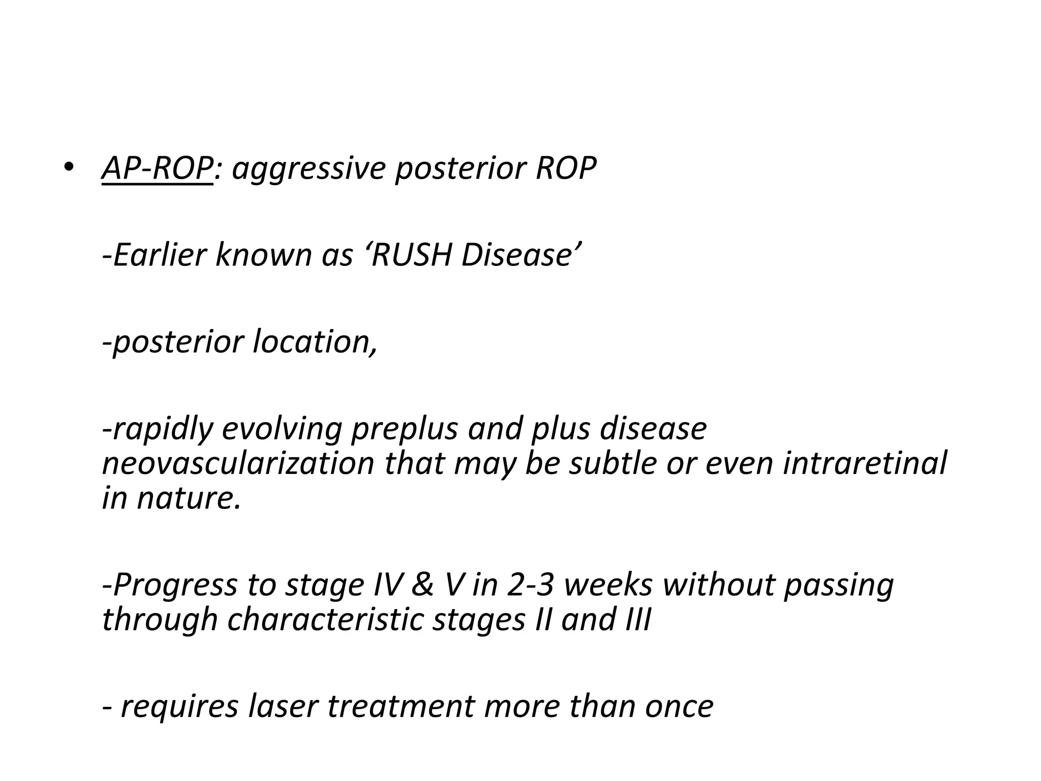 Retinopathy of prematurity | PPTX