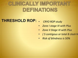 Retinopathy of prematurity | PPTX