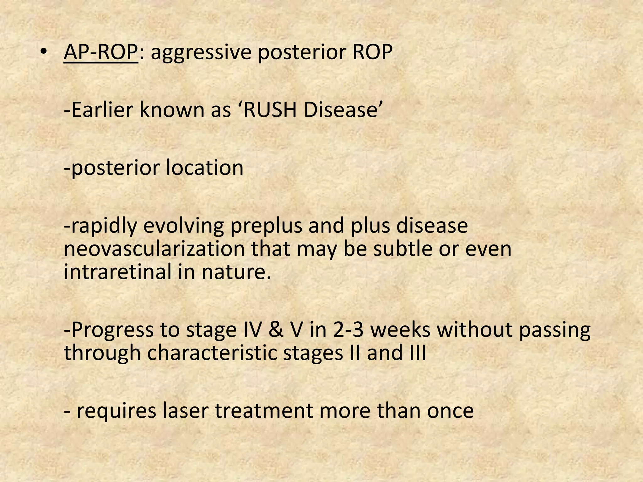 Retinopathy of prematurity | PPTX