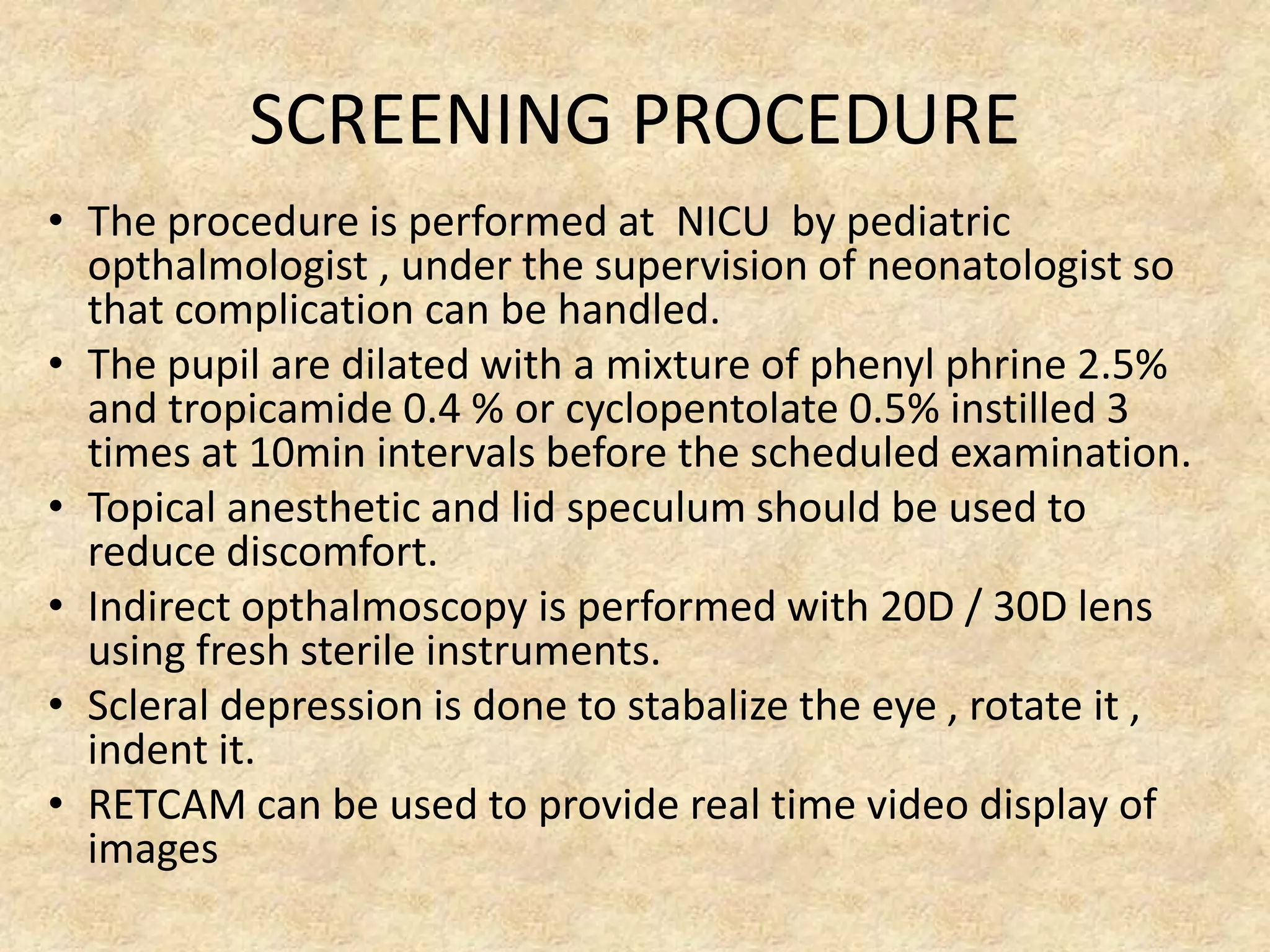 Retinopathy of prematurity | PPTX