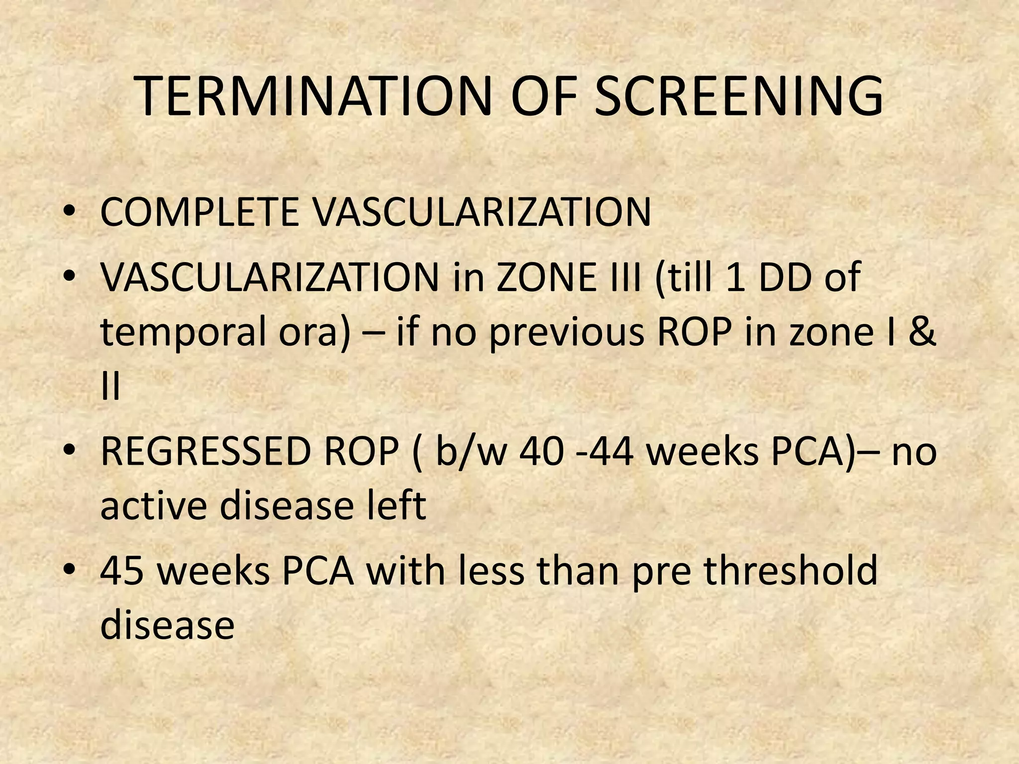 Retinopathy of prematurity | PPTX