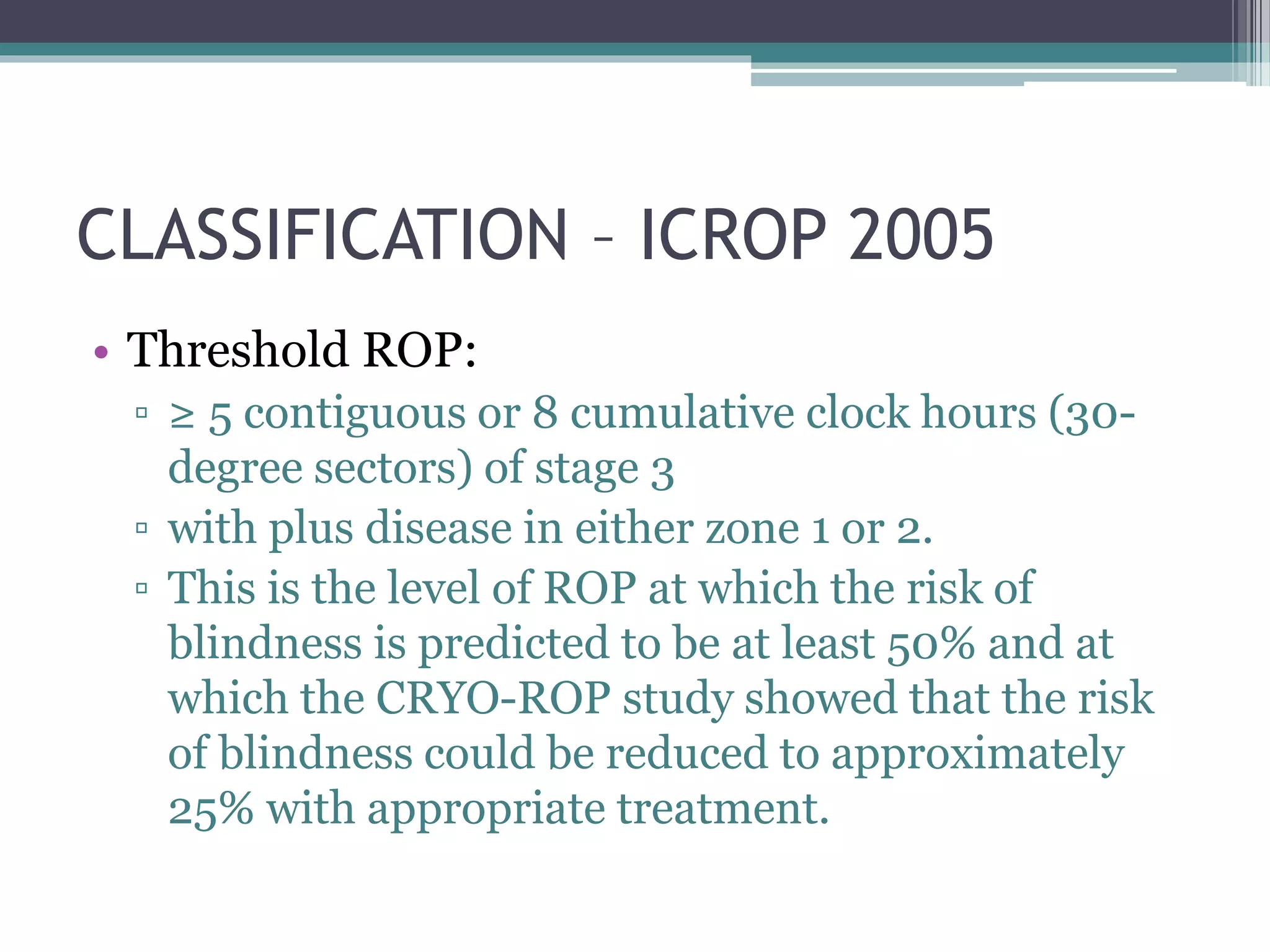 Retinopathy of prematurity | PPTX