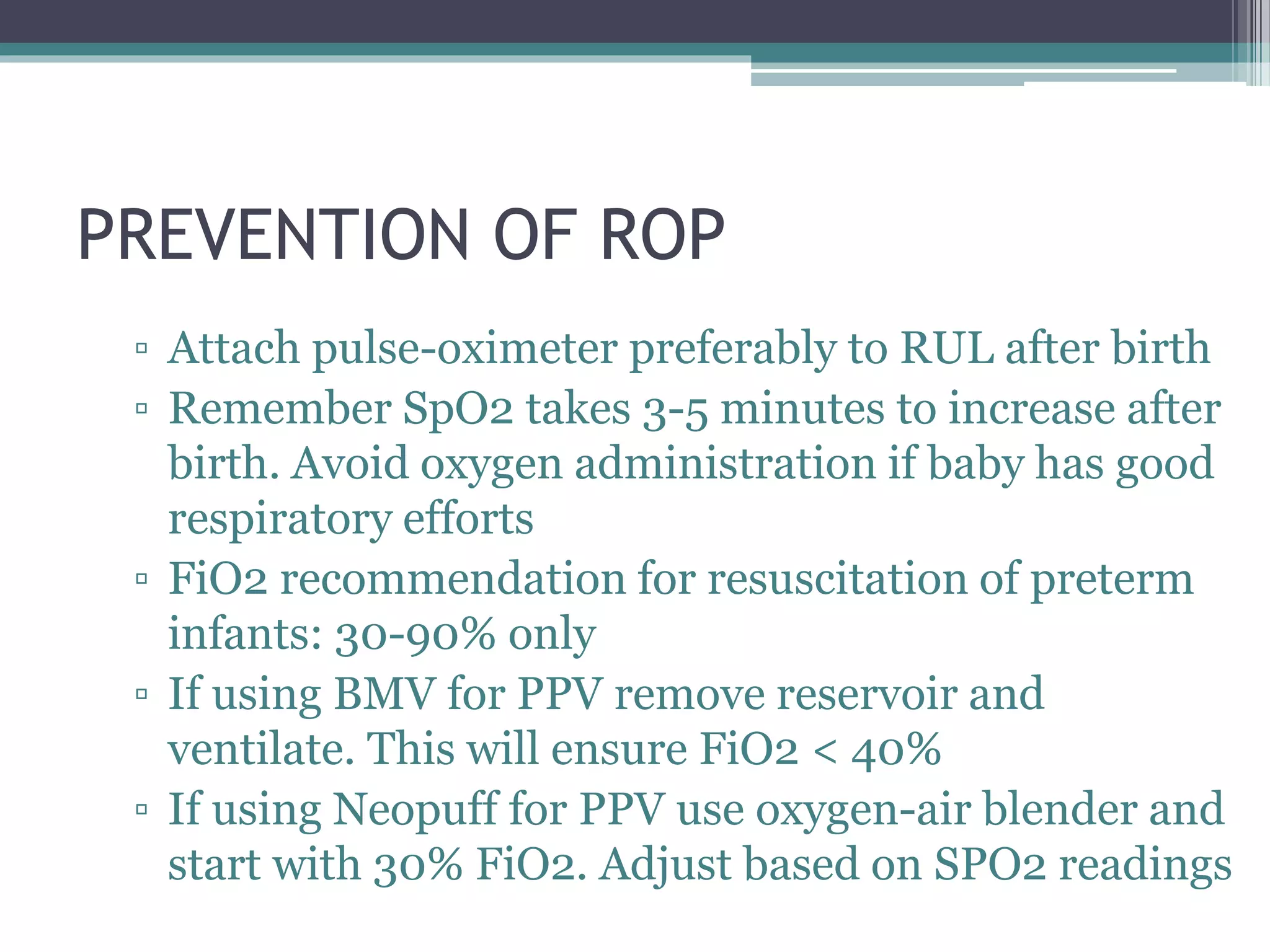 Retinopathy of prematurity | PPTX