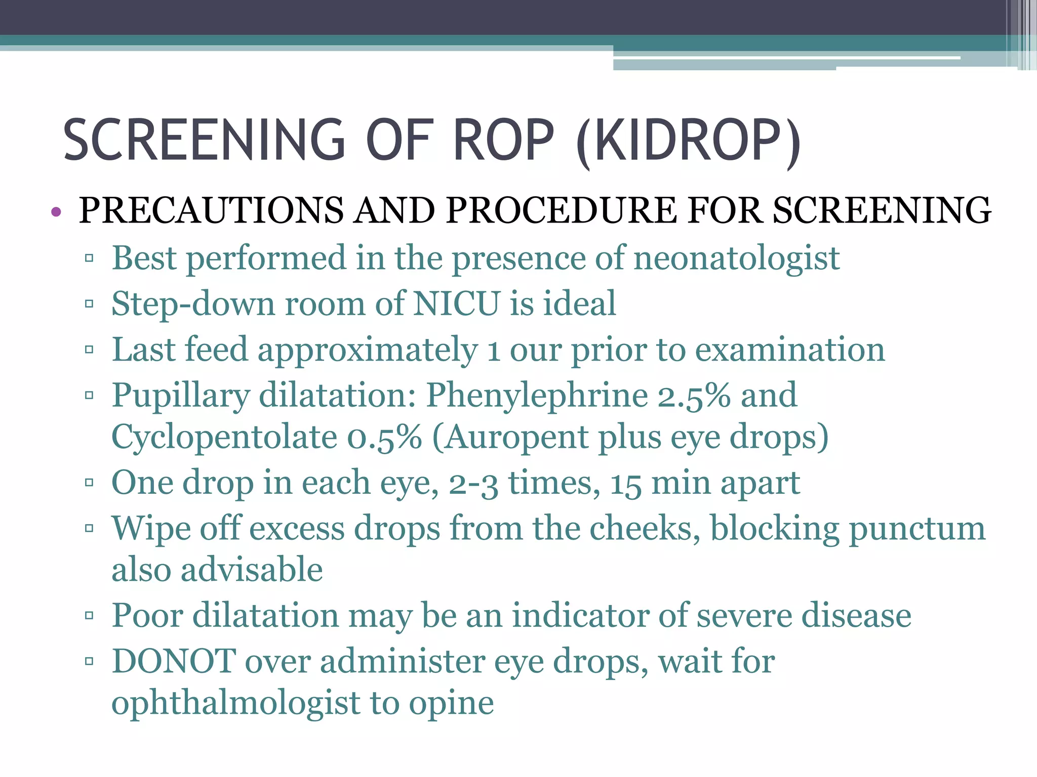 Retinopathy of prematurity | PPTX